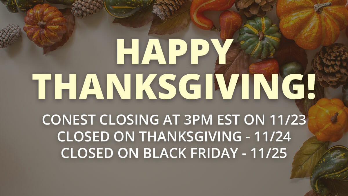 Happy Thanksgiving & Office Closures | Conest Software Systems